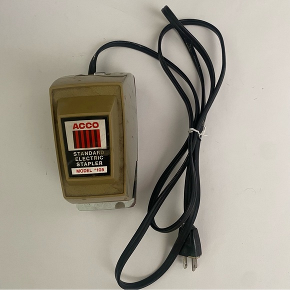Vintage | Office | Vintage Acco Standard Electric Stapler Model 5 ...